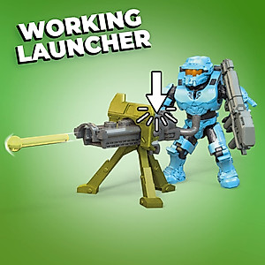 MEGA Halo Infinite Toy Vehicle Building Sets, Chopper Takedown Motorcycle With 2 Poseable, Collectable Micro Action Figures and Accessories