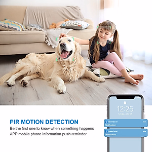 EZETAI Camera for Home Security Indoor,Outdoor Backyard Camera Kids Monitoring Camera Indoor Camera Wireless Battery Powered with Phone app Security Camara inalambrica para exteriores