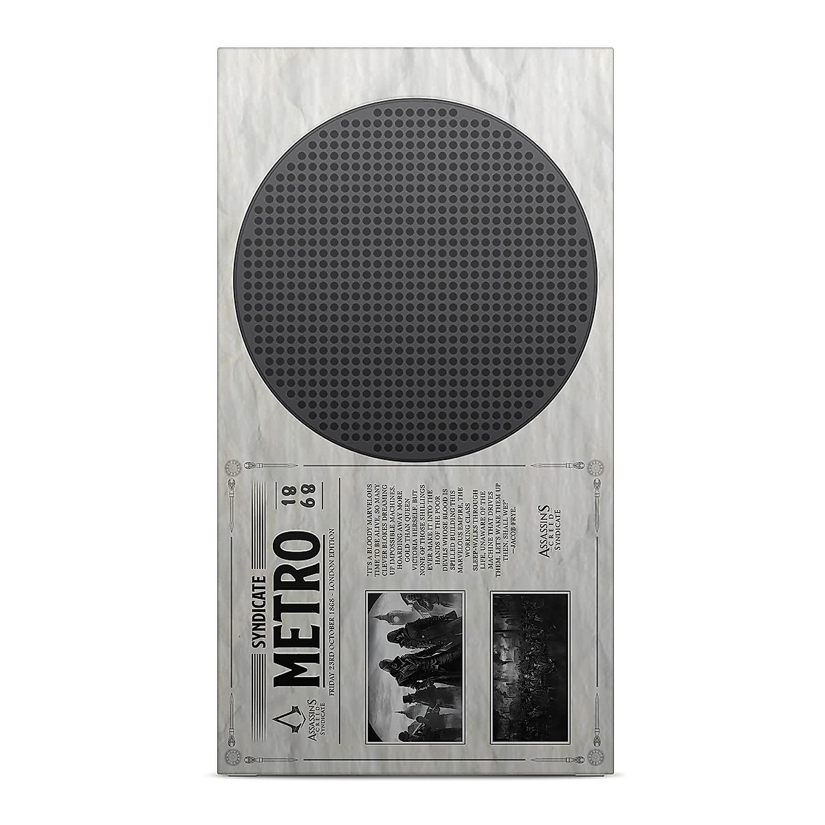 Head Case Designs Officially Licensed Assassin's Creed Newspaper Syndicate Graphics Vinyl Sticker Gaming Skin Decal Cover Compatible With Xbox Series S Console