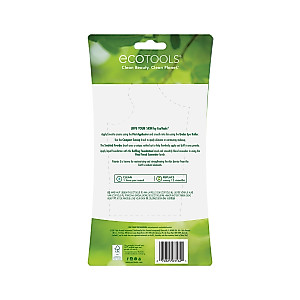 EcoTools Love Your Skin Makeup Brush Kit, with Flat Applicator, Under Eye Roller, Contact Sweep, Swirled Powder, Buffing Foundation, and Final Touch Concealer, 4 Brushes with 6 Brush Heads