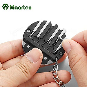 Maarten Multitool with Key chain, Gifts for Dad Men, Upgraded 7 in 1 Stainless Steel Multifunctional Multi Mini EDC Coin Pocket Tool, Bicycle Repair for Survival Camping Outdoor
