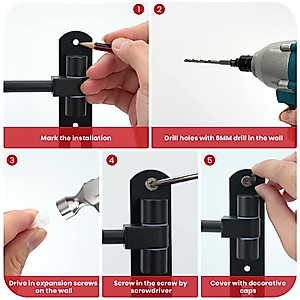 LIFXIZE Helmet Hanger Wall Mount 180° Swivel Helmet Holder for Motorcycle Bike Racing Outerwear Sports Gear(2 Pack)