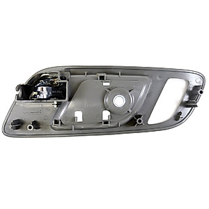 PT Auto Warehouse GM-2546MG-QP2 - Inside Interior Inner Door Handle, Gray (Titanium) Housing, Chrome Lever - 1 Front Left, 1 Front Right, 1 Rear Left, 1 Rear Right