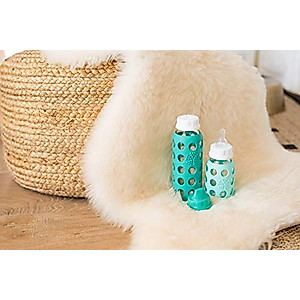 Lifefactory BPA-Free Stage 1 (0-3 Months) Silicone Nipples, 2-Pack