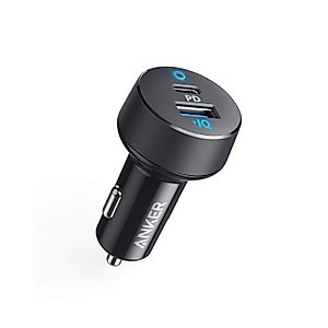 USB C Car Charger, Anker 30W 2-Port Type C Fast Car Charger with 18W Power Delivery and 12W PIQ, PowerDrive PD 2 with LED for iPhone 15/15 Pro/Pro Max / 14/13 / 12/11, Pixel, iPad, and More
