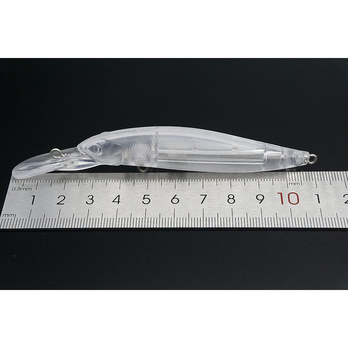 Fine Fishing Free Eye 5PCS Unpainted Lure Blanks 110mm 8.69g Tungsten Weight Crankbait Baits Simulation Blank Body Clear Hard Baits Trout Salmon Minnow Lure Popper Lures Topwater Freshwater 8358