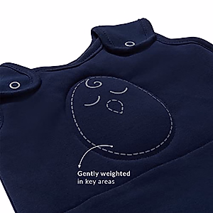 Nested Bean Zen Sack®- Gently Weighted Sleep Sacks | Baby 6-15M | TOG 0.5 | 100% Cotton | Newborn/Infant Swaddle Transition | Aids Self-Soothing | 2-Way Zipper | Machine Washable
