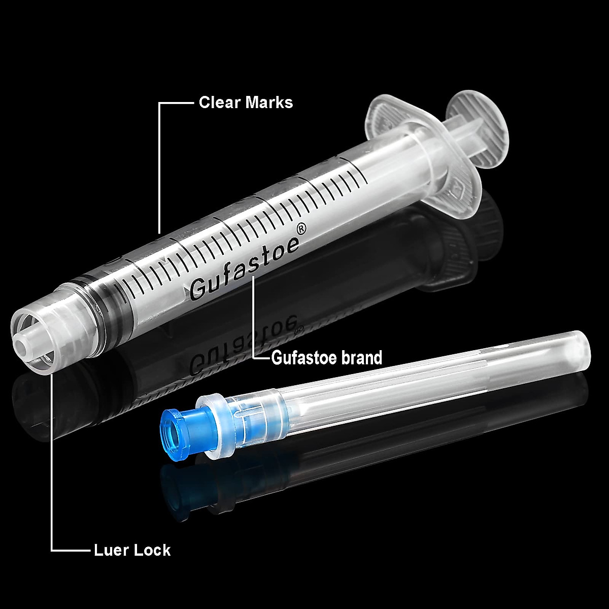 100Pack 3ml/cc with 23 G 1” Safety Individually Wrapped