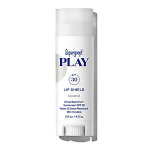 Supergoop! PLAY Lip Shield SPF 30 with Coconut - Pack of 2 - Moisturizing Lip Treatment For Dry Cracked Lips - Clean Ingredients & Broad Spectrum UV Protection