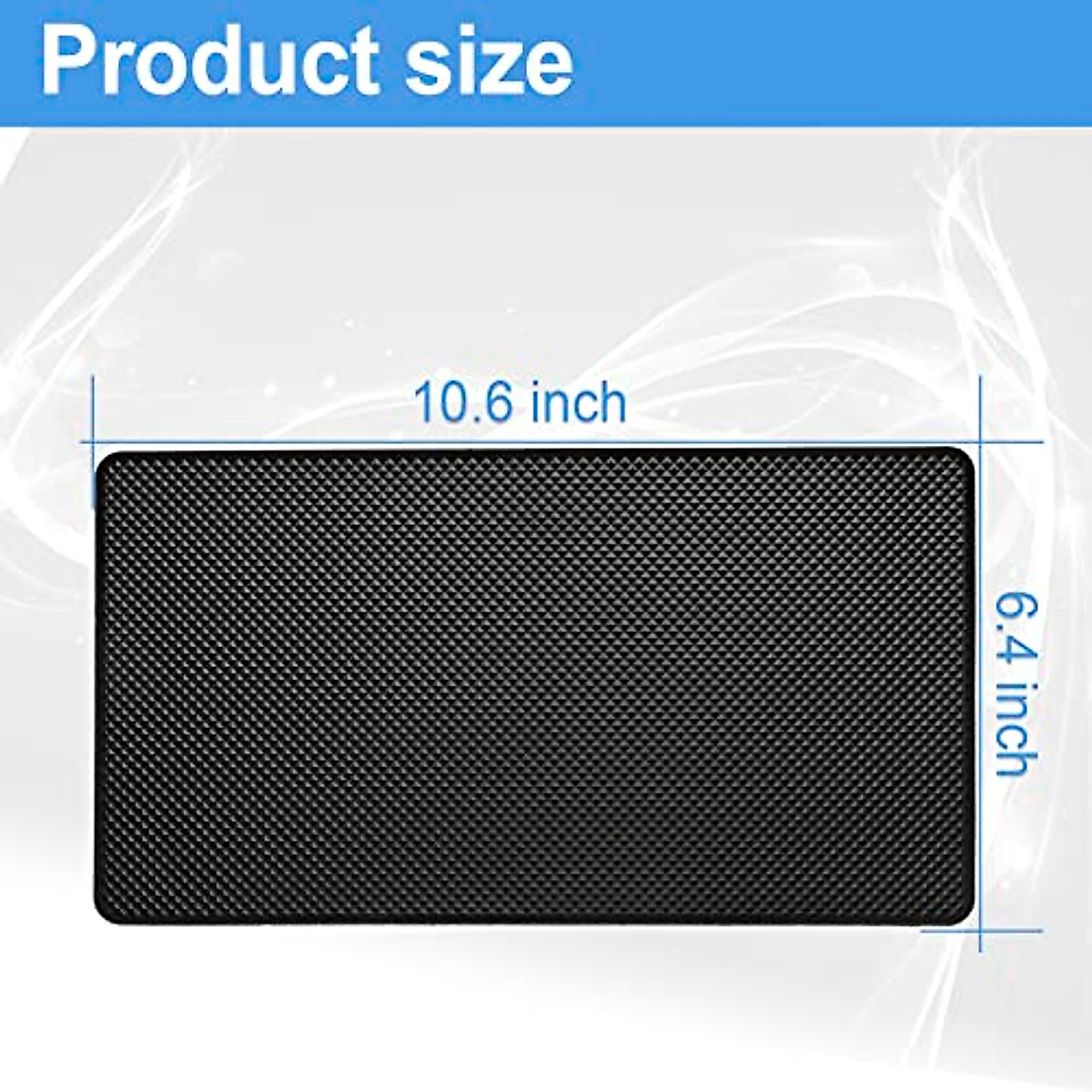 UYYE Car Dashboard Anti-Slip Rubber Pad, Universal Non-Slip Car Magic Dashboard Sticky Adhesive Mat, Car Interior Accessories, Non-Slip Mounting Pad 10.6" x 6.4"inch