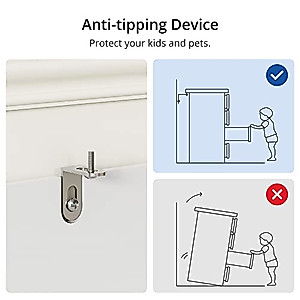 Cozy Castle 4 Drawer Dresser Set of 2, White Dresser for Bedroom, 8 Drawer Dressers with Wide Chest of Drawers for Kids Bedroom, Modern Dresser for Living Room, Nursery, Hallway, White