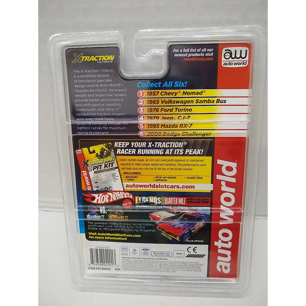 Auto World SC368-1 1957 Nomad HO Scale Electric Slot Car - White