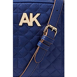 Anne Klein Quilted Camera Crossbody Cobalt One Size