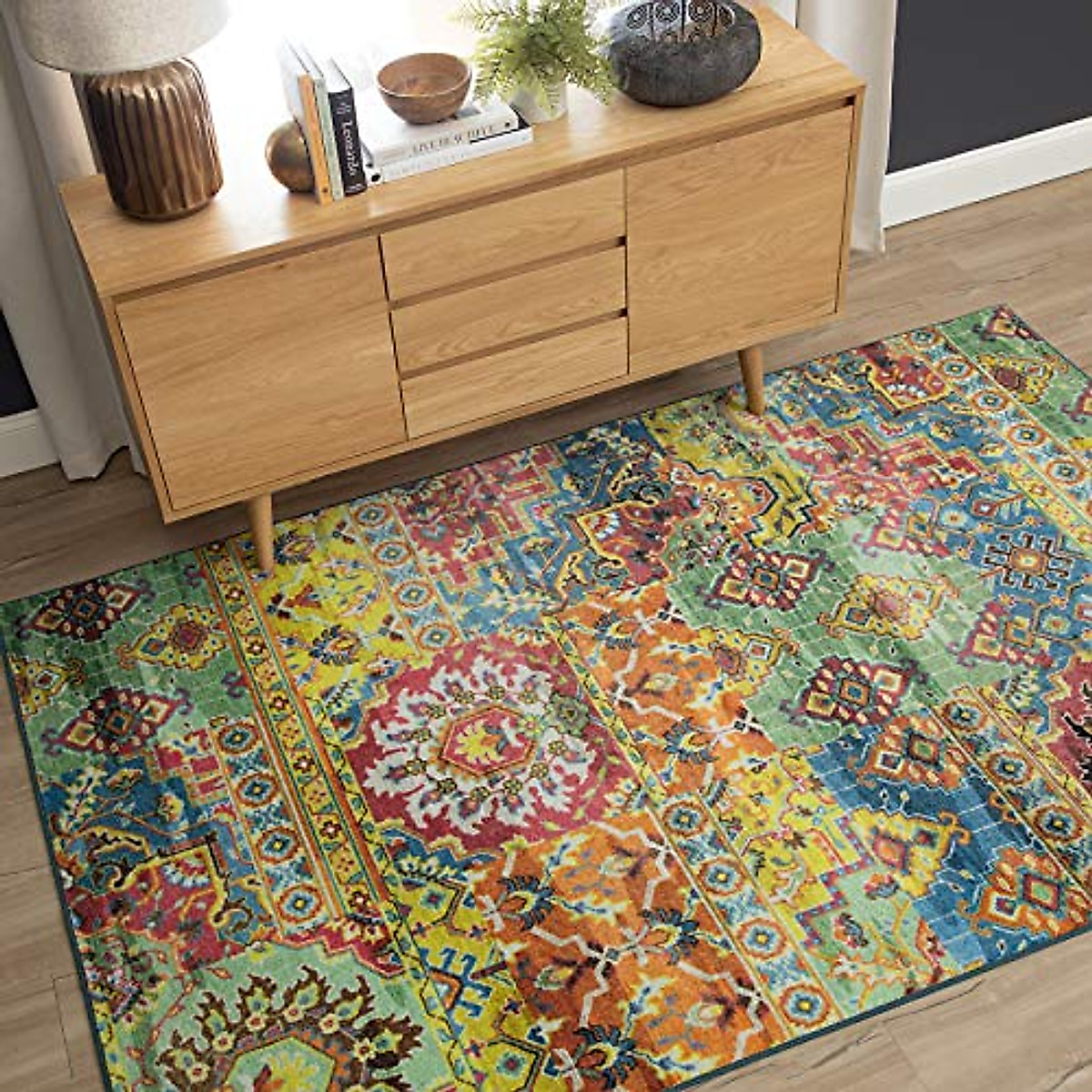 Mohawk Home Plano Area Rug, 5 ft x 8 ft, Multi