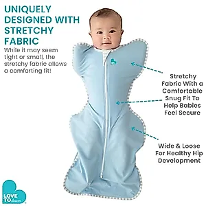 Love to Dream Swaddle UP Self-Soothing Sleep Sack 8-13 lbs., Lightweight Spring Swaddle for Dramatically Better Sleep, Snug Fit Calms Startle Reflex, 0.2TOG, Olive, Small