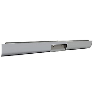 KUAFU Rear Bumper Roll Pan Compatible with 1967-1972 Ford F100 Fleetside Steel Rollpan w/License Plate Hole & LED Light