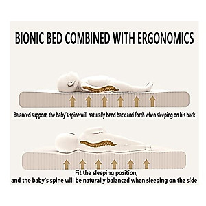 Baby Lounger, Baby Lounger for Co Sleeping Newborn Lounger Cover Sleeper Baby Sleeping Bed, 100% Soft Breathable Newborn Lounger Nest for 0-12 Months Infant Lounger Floor Seat for Lounger (B)