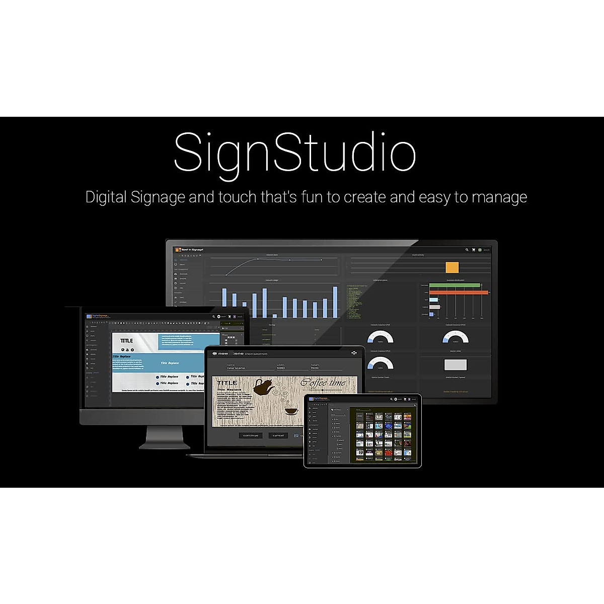 mediaDROID+ Powered by The Free Cloud Signage from DigitalSignage.com