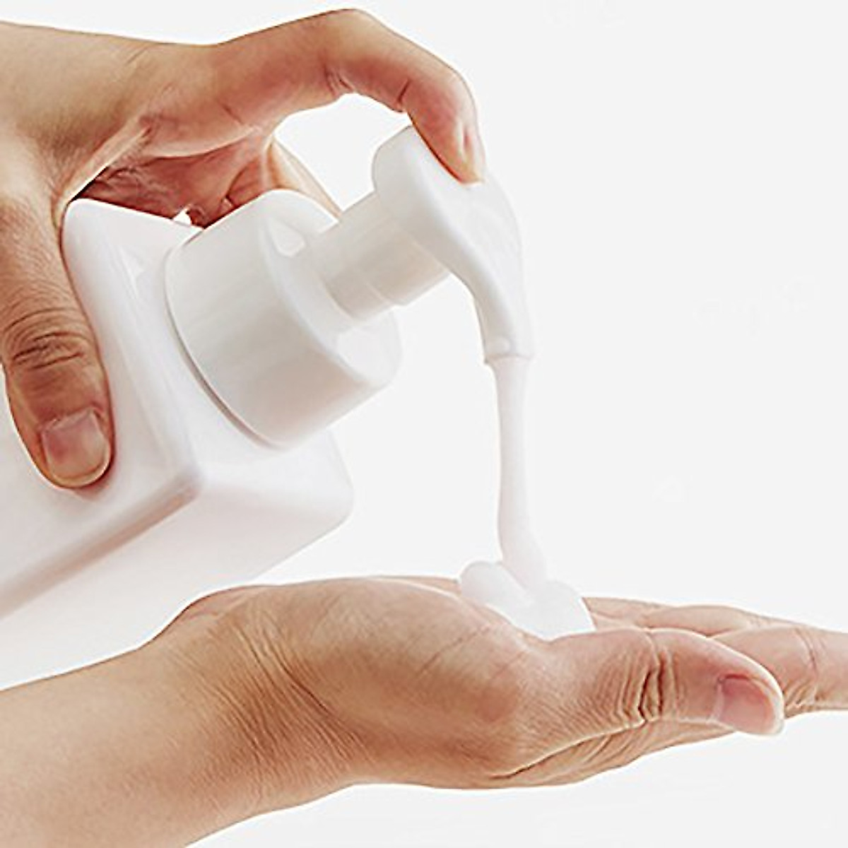 UVIVIU 450ml(15oz) Plastic Foaming Soap Dispensers, Refillable Foam Hand Soap Dispenser Pump Bottle for Liquid Soap Shampoo Bathroom Kitchen Sink (Brown 2 Pcs)