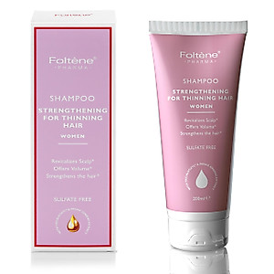 Foltene Strengthening Shampoo for Thinning Hair for Women Reduces Hair Thinning - Our Hair Loss Shampoo Strengthens Hair & Boosts Volume - Thickening Shampoo Silicone & Sulfate Free - 6.76 Fl.oz