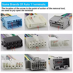 Moly Magnolia 82PCS Terminal Removal Tool Kit, Pin Release Extractor Wire Connector, Depinning Tool Set with Protective Bag, Auto Repair Key Removal Tools Universal for Car and Household Devices