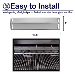 YOUFIRE Gas Grill Heat Shield Plate Stainless Steel BBQ Repair Parts Replacement for BBQ Grillware, Uniflame, Charbroil,Grill Chef, Heat Tent Burner Cover, Vaporizor Bar, Flavorizer Bar(4-Pack)