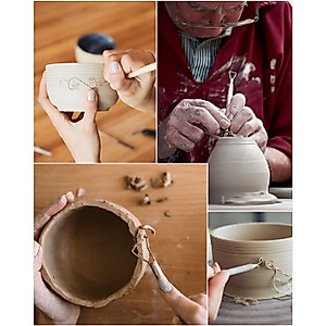 WuliYobo Clay Tools Kit, 42 PCS Polymer Clay Tools with a Storage Bag for Pottery Artists,Pottery Tools Double Sided Carving Tools Sculpting Tools.