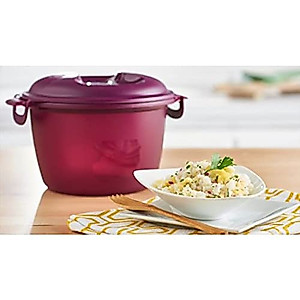 Tupperware Microwave Rice Cooker Purple Large 3L or 12 cup