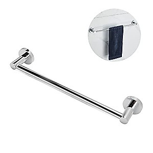 Retractable Towel Racks for Bathroom, 2PCS Stainless Steel Bath Towel Holder Adjustable Towel Bar Wall Mount Towel Rail Single Towel Bar Rod Silver