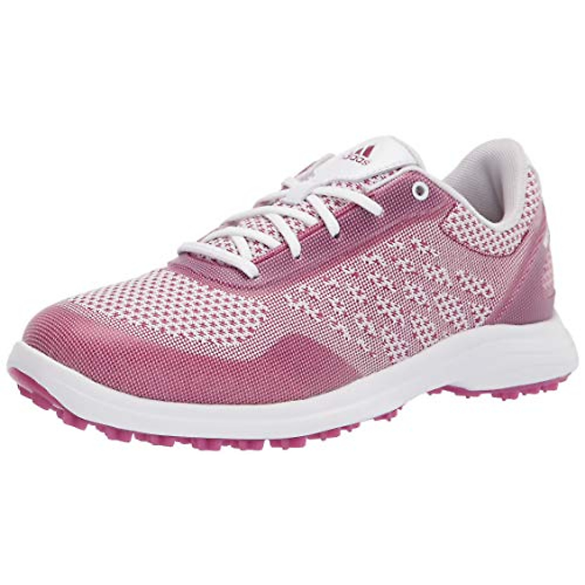 adidas womens Fx4060 Golf Shoe, Ftwr White/ Power Berry/ Ftwr White, 7.5 US