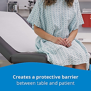 Avalon Papers Exam Table Paper, White, 21" x 125” (Pack of 12) - Barrier Protection – Standard Crepe Paper - Medical Supplies (617)