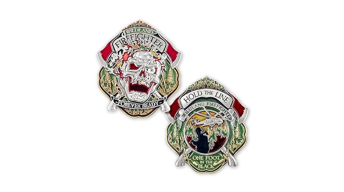 Wildland Firefighter Challenge Coin – Honor Bravery