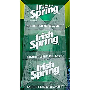 Irish Spring Deodorant Soap, Moisture Blast, 3.7 Ounce (Pack of 3)