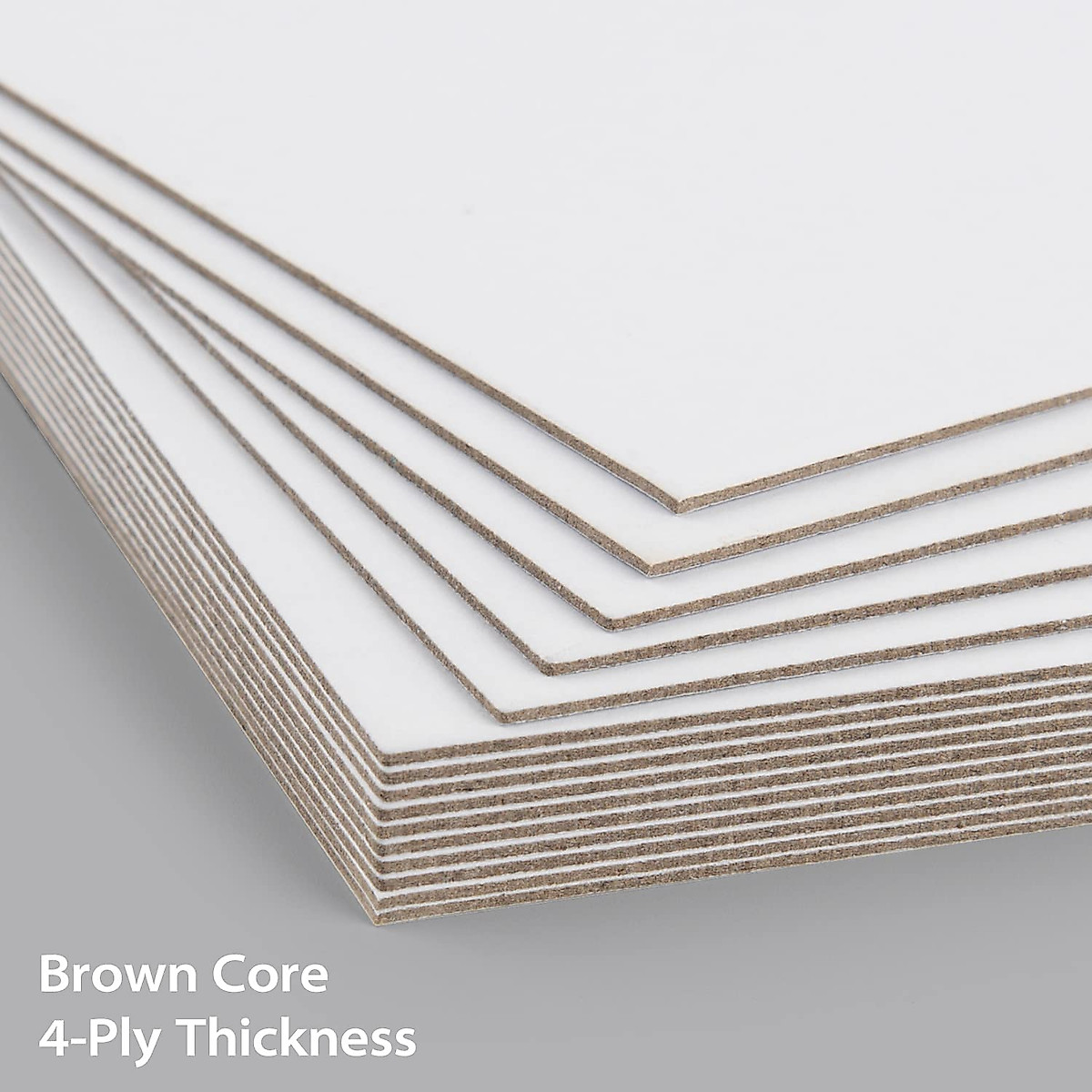 Golden State Art, 12x16 Picture Mat Matte Backerboards for Framing. Pack Contains 50 Backing Boards (White, 50 Pack)