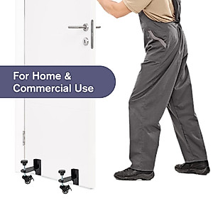 Yeeoy Door Installation Kit, Heavy Duty Door Board Dolly for 1-3/8" and 1-3/4" Pre-Hung, Slab, and Front Doors, Hands-Free Lifter Dolly for Residential & Commercial Use