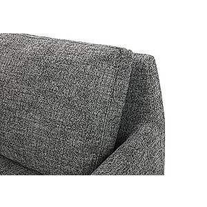 Amazon Brand – Rivet Modern Sofa Couch with Metal Legs, 85"W, Dark Gray