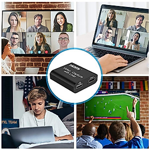 Rybozen Video Capture Cards with Loop Out, 1080P 60FPS USB 2.0 HDMI Capture Live Streaming, HDMI Capture for PS4, Nintendo Switch, Xbox One&Xbox 360