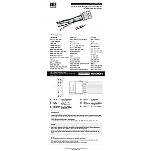 RDBS Auto Aftermarket Radio Wiring Harness Kit Stereo Wire Antenna Adapter Receiver Fit for Some Chevy GMC Buick Pontiac etc. Vehicles