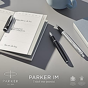 Parker IM Ballpoint Pen, Dark Espresso with Medium Point Black Ink Refill (1975561)