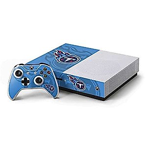 Skinit Decal Gaming Skin compatible with Xbox One S Console and Controller Bundle - Officially Licensed NFL Tennessee Titans Double Vision Design