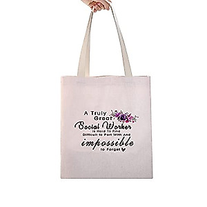 TSOTMO Social Worker Gifts Social Work Month Gift Appreciation Gift For Employee Practitioner Office Gift Women Official Job Gift (Great Worker canvas)