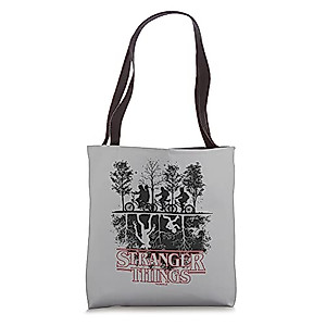 Stranger Things Upside Down Hawkins Ride Logo Tote Bag