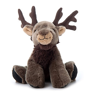 The Petting Zoo Elk Stuffed Animal Plushie, Gifts for Kids, Wild Onez Zoo Animals, Elk Plush Toy 9 Inches