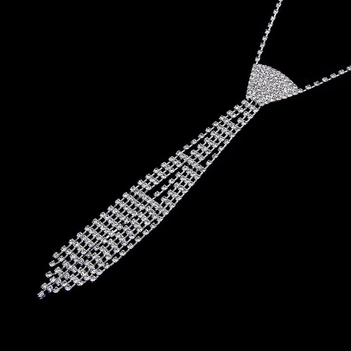 Generic Crystal Tassels Rhinestone Necklace Wedding Bridal Jewelry Prom