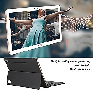Glasses Free 3D Tablet,10.8in 128G 2.5K HD Display Tablet with Smart Switching Technology from 2D Convert to 3D,4G RAM,128G ROM,G Sensor,5MP Front and 13MP Rear Dual Camera,Touch Screen(US Plug)