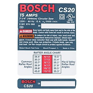 Bosch Parts 1619X02048 Nameplate