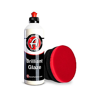 Adam's Polishes Brilliant Glaze 16oz - Amazing Depth, Gloss and Clarity - Achieve that Deep, Wet Looking Shine - Super Easy On and Easy Off (Combo)