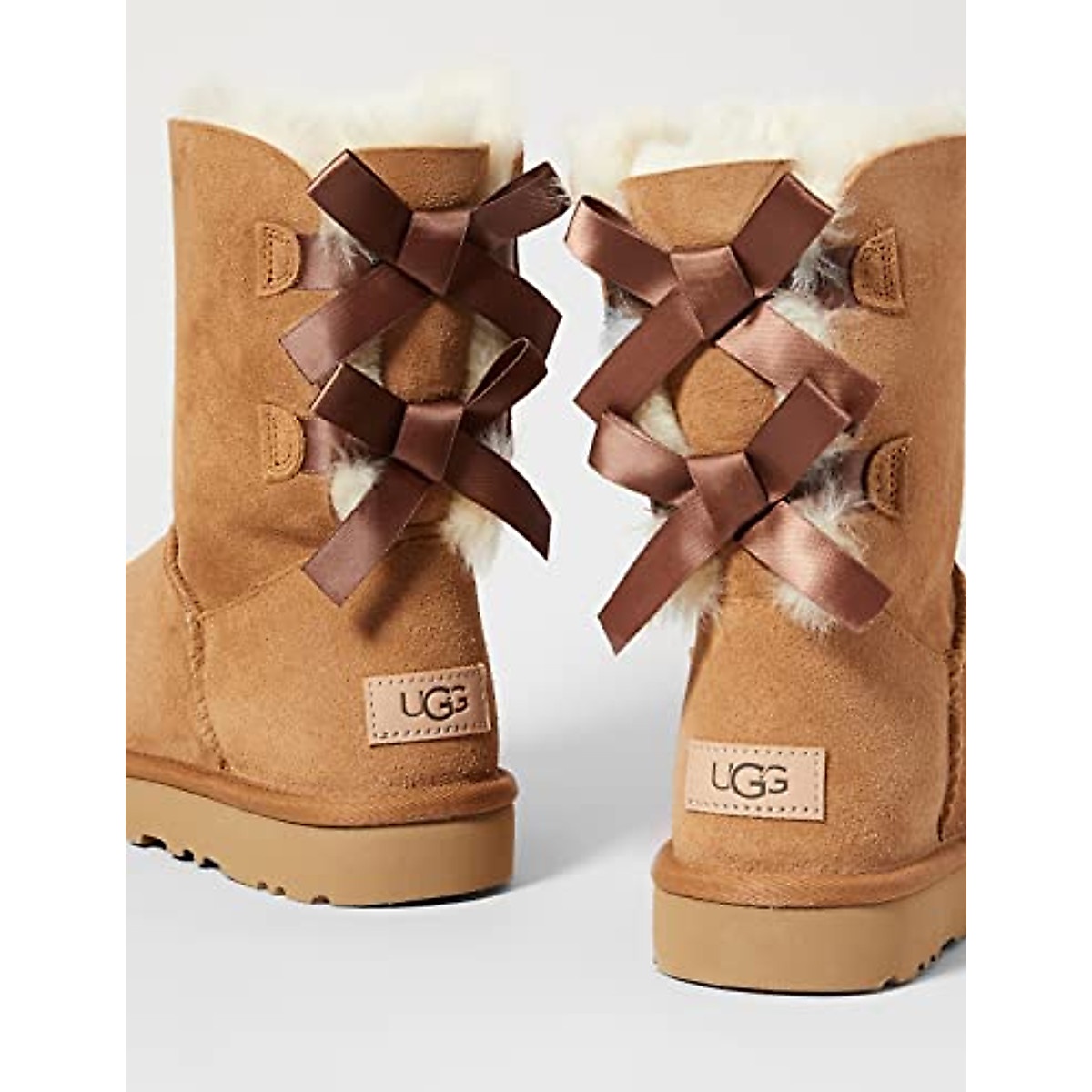 UGG Women's Bailey Bow II Boot, Chestnut, 8