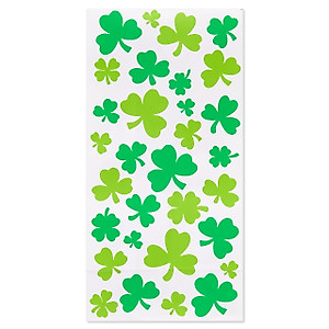 American Greetings St. Patrick's Day Gift Bag, Green Shamrocks(16-Count)