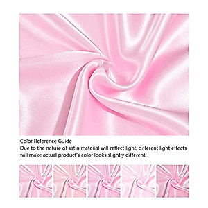 Alexandra's Secret Home Collection Satin Pillowcase for Hair and Skin, Pack of 2 - Feels Like Real Silk Pillow Cover - Satin Pillow Cases Set of 2 with Zipper Closure (Pink, Standard)